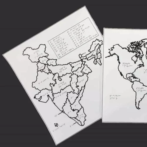 Tactile Map book for visually impaired - Marketdeed